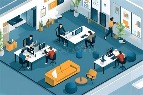 Hybrid Office With Both In Person And Remote Workers Seamless
