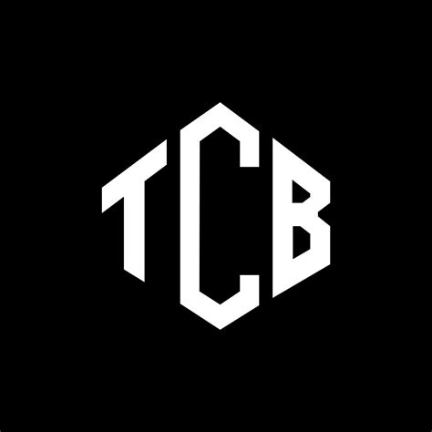 Tcb Letter Logo Design With Polygon Shape Tcb Polygon And Cube Shape