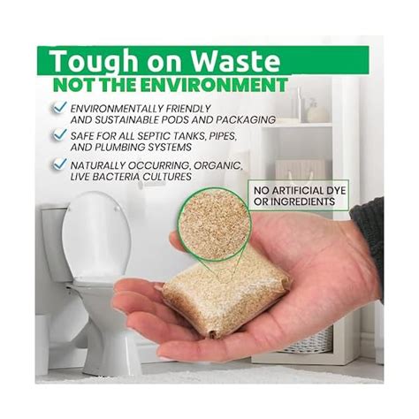 Biowonder Septic Tank Treatment Packets Dissolvable Natural Bacteria Pods Prevent Sewage