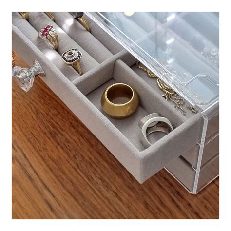 Luxury Acrylic 3 Drawer Jewellery Box Trendz Of Today