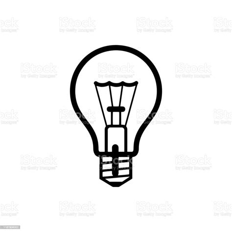 흰색 배경에 격리 된 전구 선 아이콘 벡터입니다 아이디어 기호 솔루션 사고 개념 0명에 대한 스톡 벡터 아트 및 기타 이미지 0명 개념 검은색 Istock
