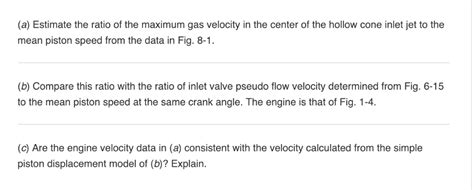 a estimate the ratio of the maximum gas velocity in