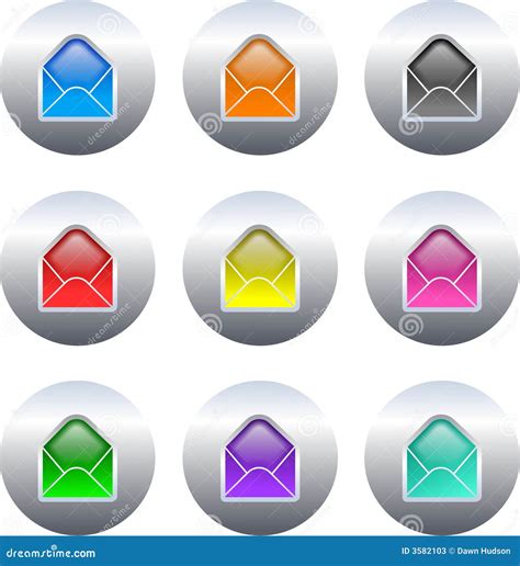 Envelope Buttons Stock Illustration Illustration Of Service