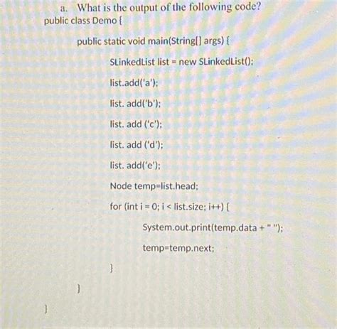 Solved Public Class Demo Public Static Void Mainstring