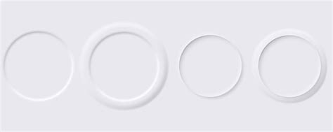 Premium Vector Set Of Neumorphic Ui Design Elements Neumorphic Circle