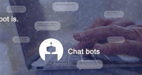 Animation Of Ai Text Chat Bot And Data Processing Over Caucasian Woman
