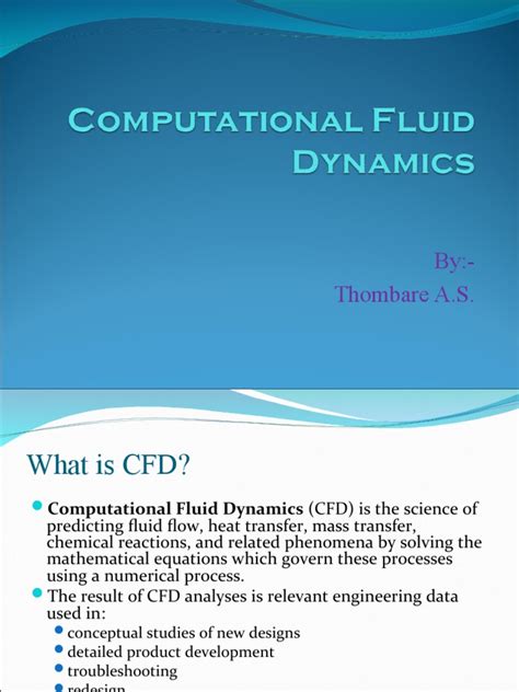 completed slides 19 introduction to cfd pdf computational fluid