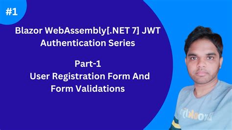 Part 1create User Registration Form With Validations Net 7 Blazor