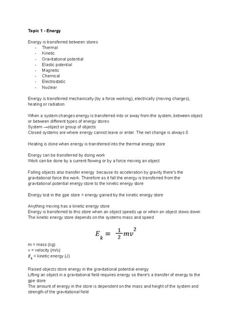 Mind Map Topic 2 Electricity Aqa Physics Gcse Green And Yellow