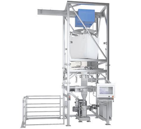 Bulk Bag Unloading Station Vibrating Hopper And Spout Clamp With Powder Induction System Rheo