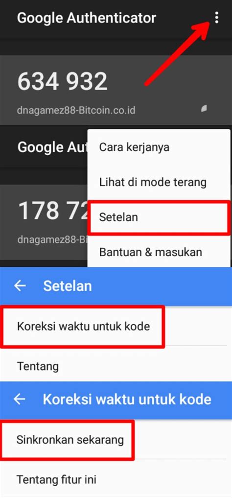 2 Cara Mengatasi Google Authenticator Error Kode PIN Tidak Cocok