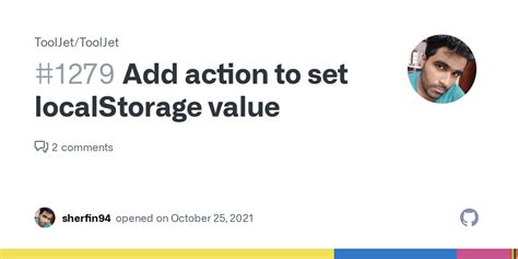 Add Action To Set Localstorage Value · Issue 1279 · Tooljettooljet