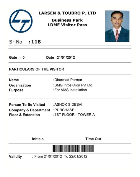 Vehicle Entry Gate Pass Format Fill Online Printable