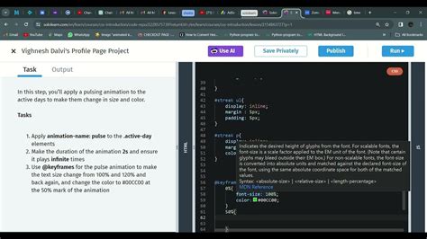 35 Profile Page Project Step 5 Introduction To Css Sololearn Youtube