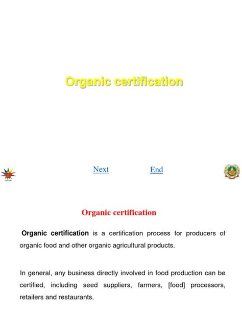Organic Certification Process Overview Pdf Organic Foods Organic