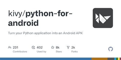 github kivy python for android turn your python application into an android apk
