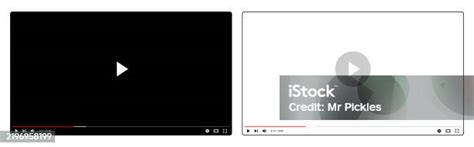 비디오 멀티미디어 플레이어 디자인 웹 및 모바일 앱용 모형 템플릿 플랫 스타일 흰색 배경에 고립 된 벡터 그림입니다 놀기에 대한 스톡 벡터 아트 및 기타 이미지 Istock