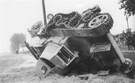 Destroyed 7tp Which Was Captured By The Germans As Indicated By The