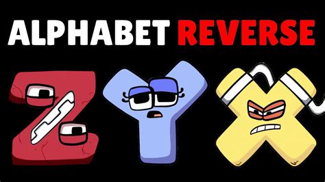 Alphabet Lore But Its Reverse Z A Youtube