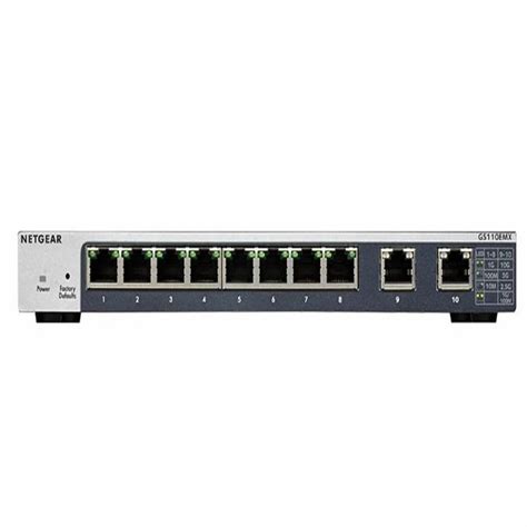Netgear Gs110emx Gigabit Ethernet Plus Switch Lan Capable Grey At Rs 7890 Piece In New Delhi