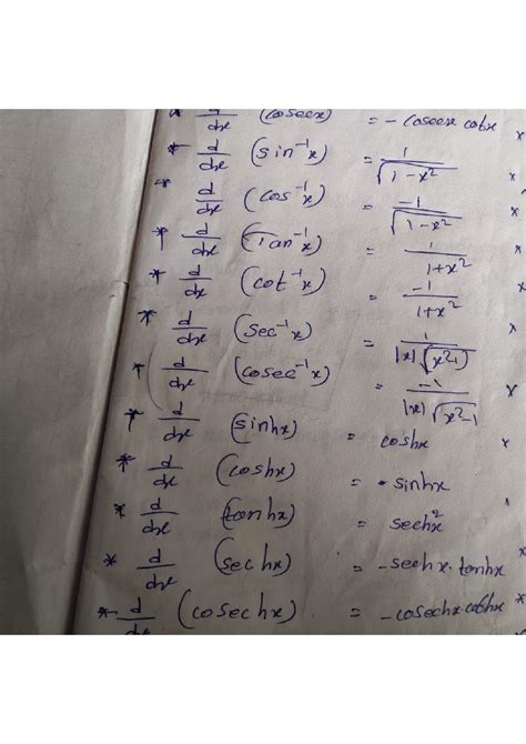 SOLUTION Differentiation And Integration Formulas Studypool