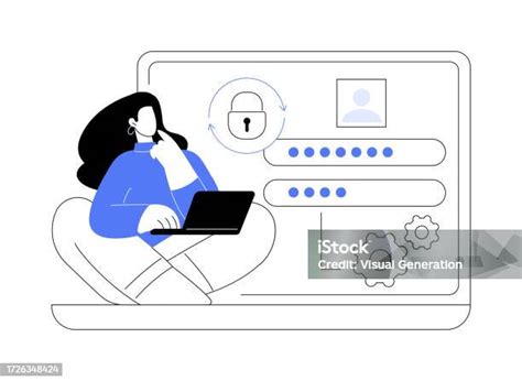 Create New Password Isolated Cartoon Vector Illustrations向量圖形及更多網絡安全性圖片