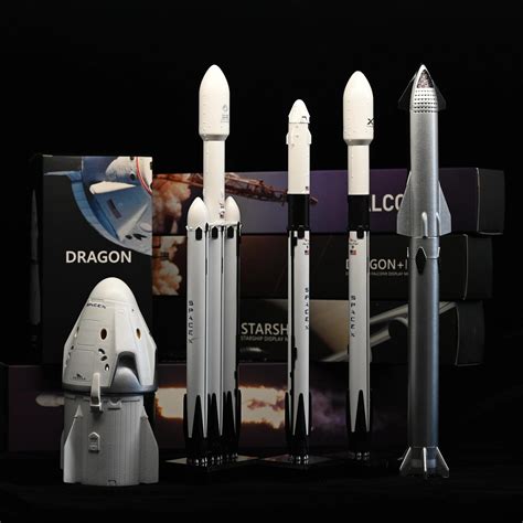 Spacex Model Store Dragon Starship Falcon 9 Rocket Heavy Falcon Static
