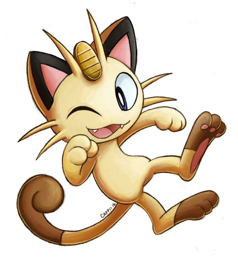 Meowth Pokemon Cat Evolution Feline Coin Png