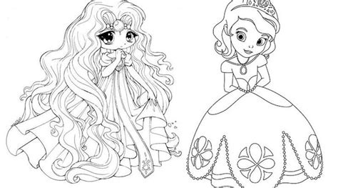 ภาพระบายสีเจ้าหญิงแสนสวย น่ารักๆ มาฝึกระบายสีรูปกันค่ะ วาดรูป Com