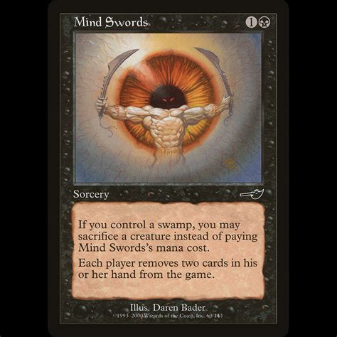 Mtg Espadas Mentales Mind Swords Nemesis Nem60 Madtoyz