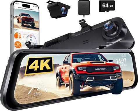 Pelsee P12 Pro Max 4k 2 5k Rear View Mirror Camera 12