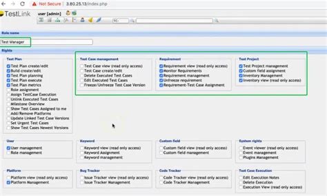 How To Create A User In Testlink And Assigning Roles Geeksforgeeks