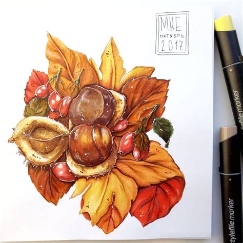 яркая осень🍁🍂 у каждого сезона свои цвета а вот к осени я бы ещё