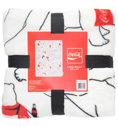 Coca Cola Polar Bear Collage Plush Blanket Coca Cola Store