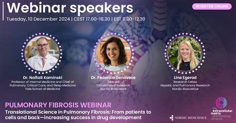 Translational Science In Pulmonary Fibrosis Ecm Congress