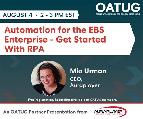 Auraplayer On Linkedin Rpa Rpa Automation Oracle Oracleebs