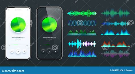 Online Audio Player User Interface Smartphone App Ui Design Music Media Streaming And