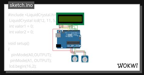 Challenge 13 02 23 Double Potentiometer Reading Wokwi Esp32 Stm32 Arduino Simulator