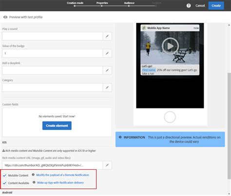 Customizing A Push Notification Adobe Campaign