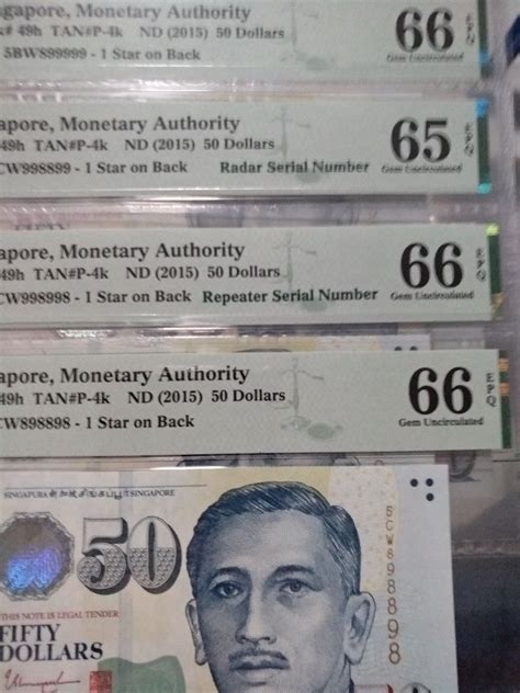 Fancy Numbers Almost Solid 9 Radar Repeater Radar Repeater Serial Numbers Pmg 65 And 66 Epq