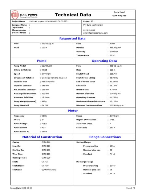 Data Sheet Ecw 65 315 Pdf