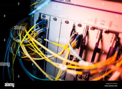 Core Switch Technology In Network Room Place Stock Photo Alamy