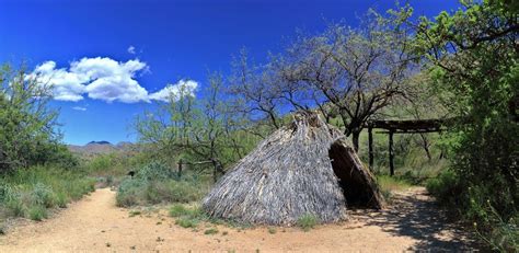 Fort Bowie National Historic Site With Apache Camp Along Trail