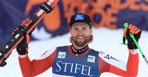Ski Alpin Lautrichien Marco Schwarz Remporte Le Slalom Géant