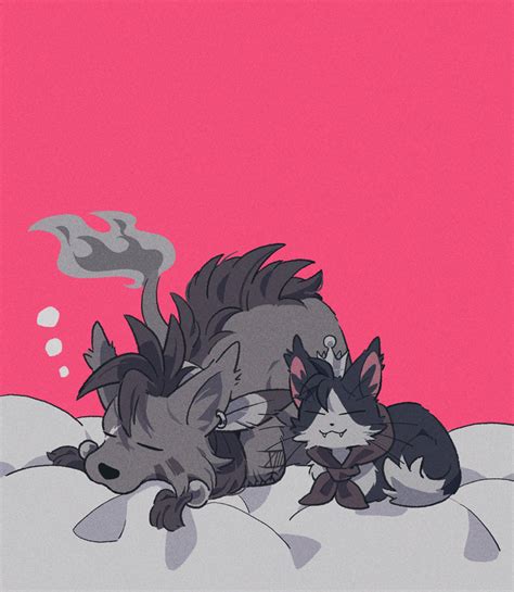 Red Xiii And Cait Sith Final Fantasy And 3 More Drawn By Coffinsmokes