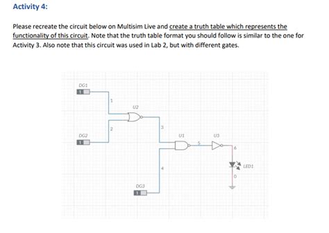 Get Answer Activity 4 Please Recreate The Circuit Below On