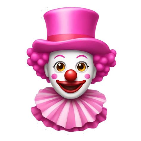 💗🤡 Pink Clown Emoji