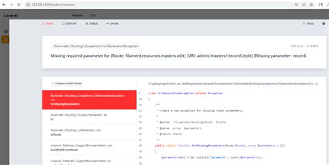 Error On Deleting Record Localerror Missing Required Parameter Record Edit Missing
