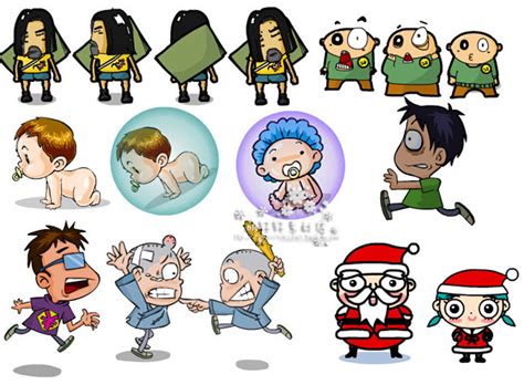 5853 Flash卡通人物角色素材集 动画动漫制作设计矢量图片源文件库302 源码海洋网