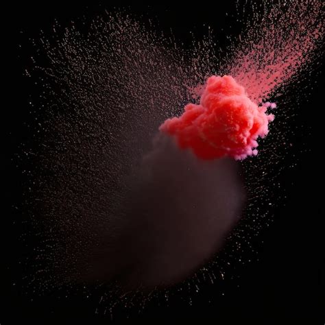 Premium Ai Image Colorful Powder Explosion Effect Generative Ai